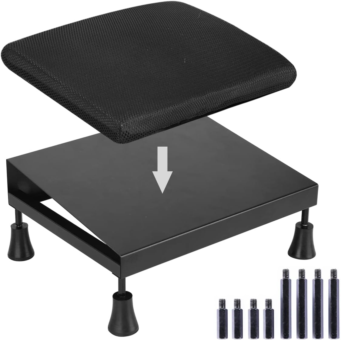 Amazon.com: Adjustable Height Foot Rest Under Desk at Work - 6 Height ...
