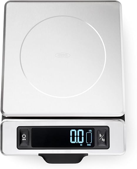 Amazon.com: OXO Good Grips Stainless Steel Food Scale with Pull-Out ...