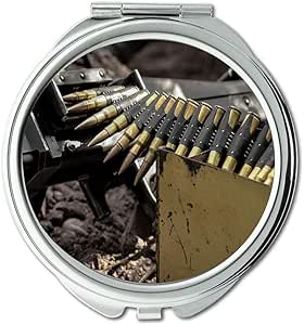 Amazon.co.jp: Mirror, Travel Mirror, Gun x Sword, Round Mirror, HD Guns ...