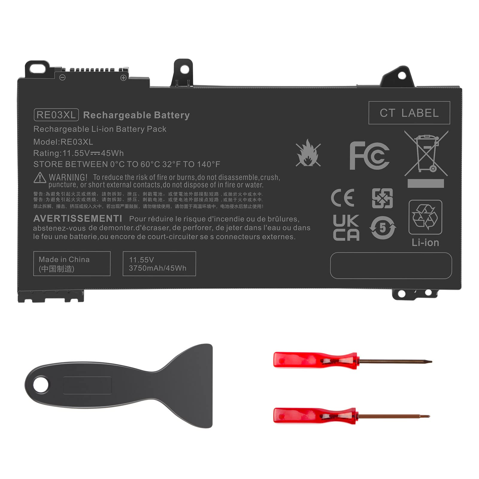ASUNCELL 45Wh RE03XL Laptop Battery for HP Probook 430 G6 440 G6 445 G6 ...