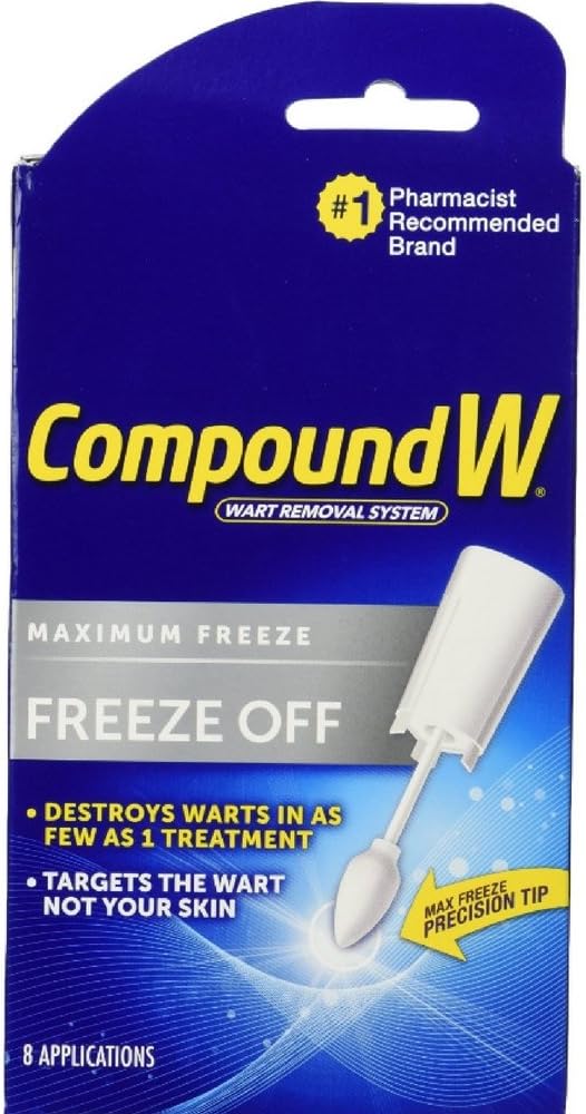Amazon.com: Compound W Wart Remover, Freeze Off Kit, 8 ct (Packaging ...