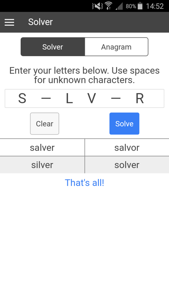 Crossword Solver CS Free - App on Amazon Appstore