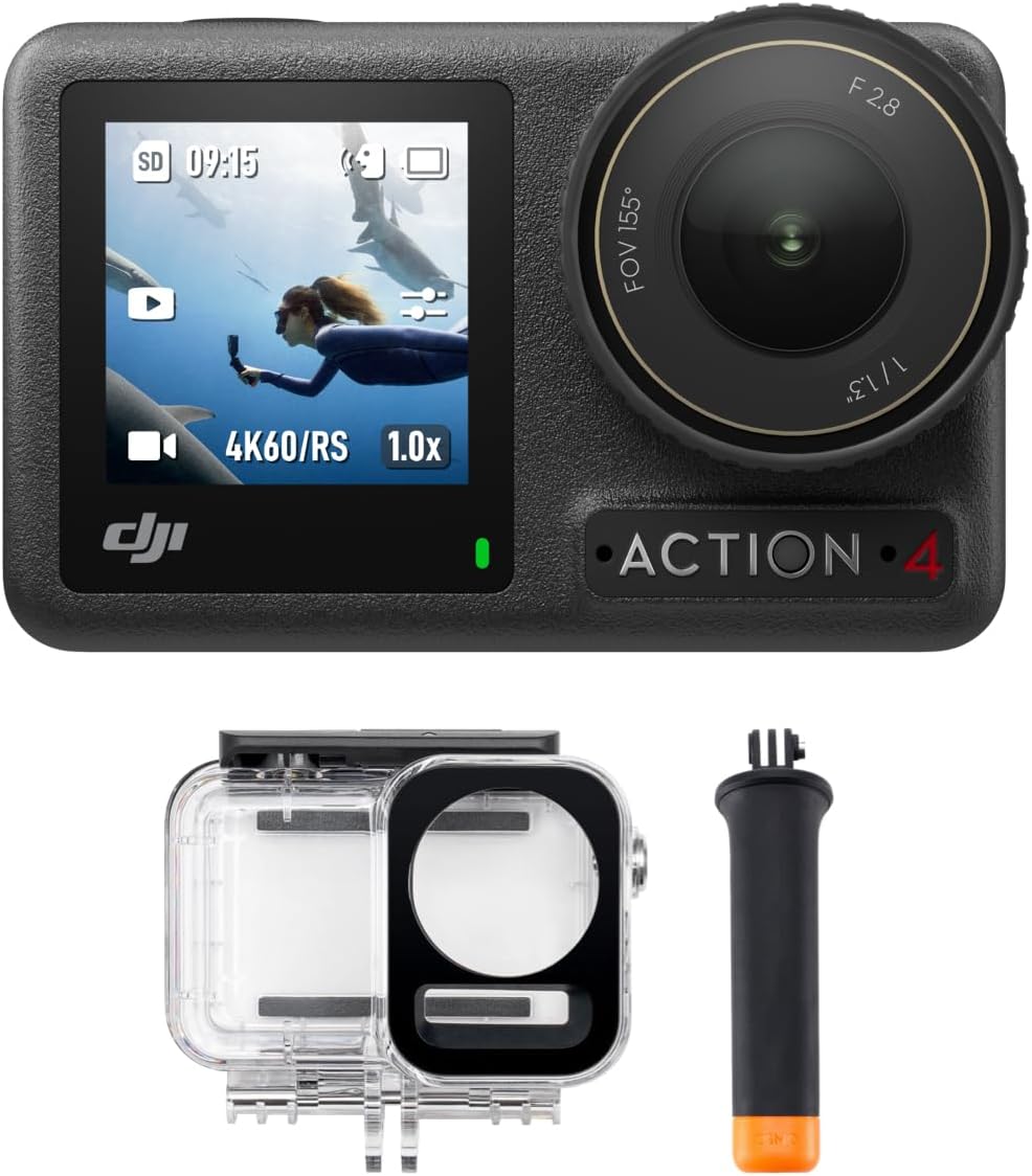 Amazon.com : DJI Osmo Action 4 Diving Combo - Waterproof Action Camera ...