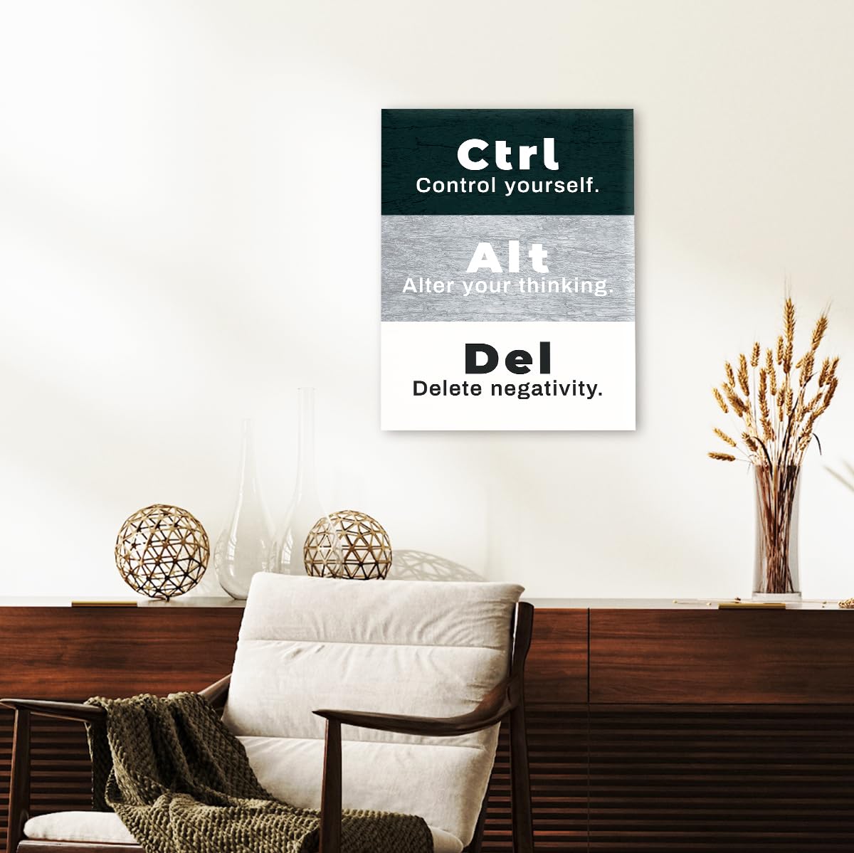 Snapklik.com : Ctrl Alt Del Wall Art,Control Yourself Alter Your ...