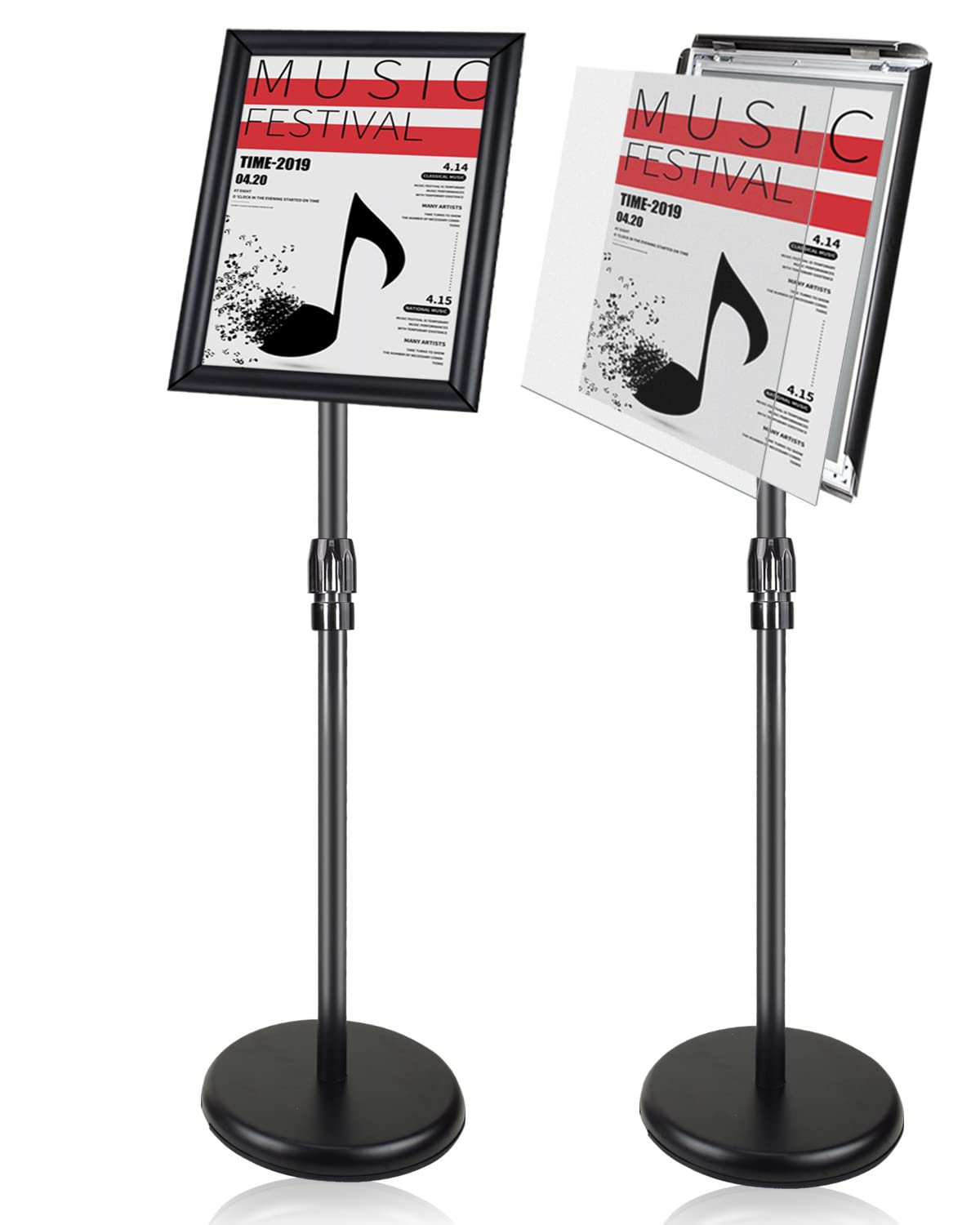 Amazon.com : 2 Pack Sign Holder Stand - 8.5 ×11 inch Standing Display ...