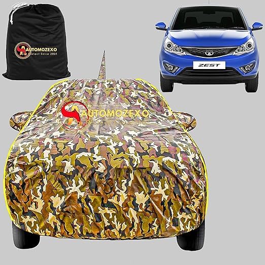 SPMOTIVE All Weather Protection Car Cover with Mirror Pocket, Anti Dust ...