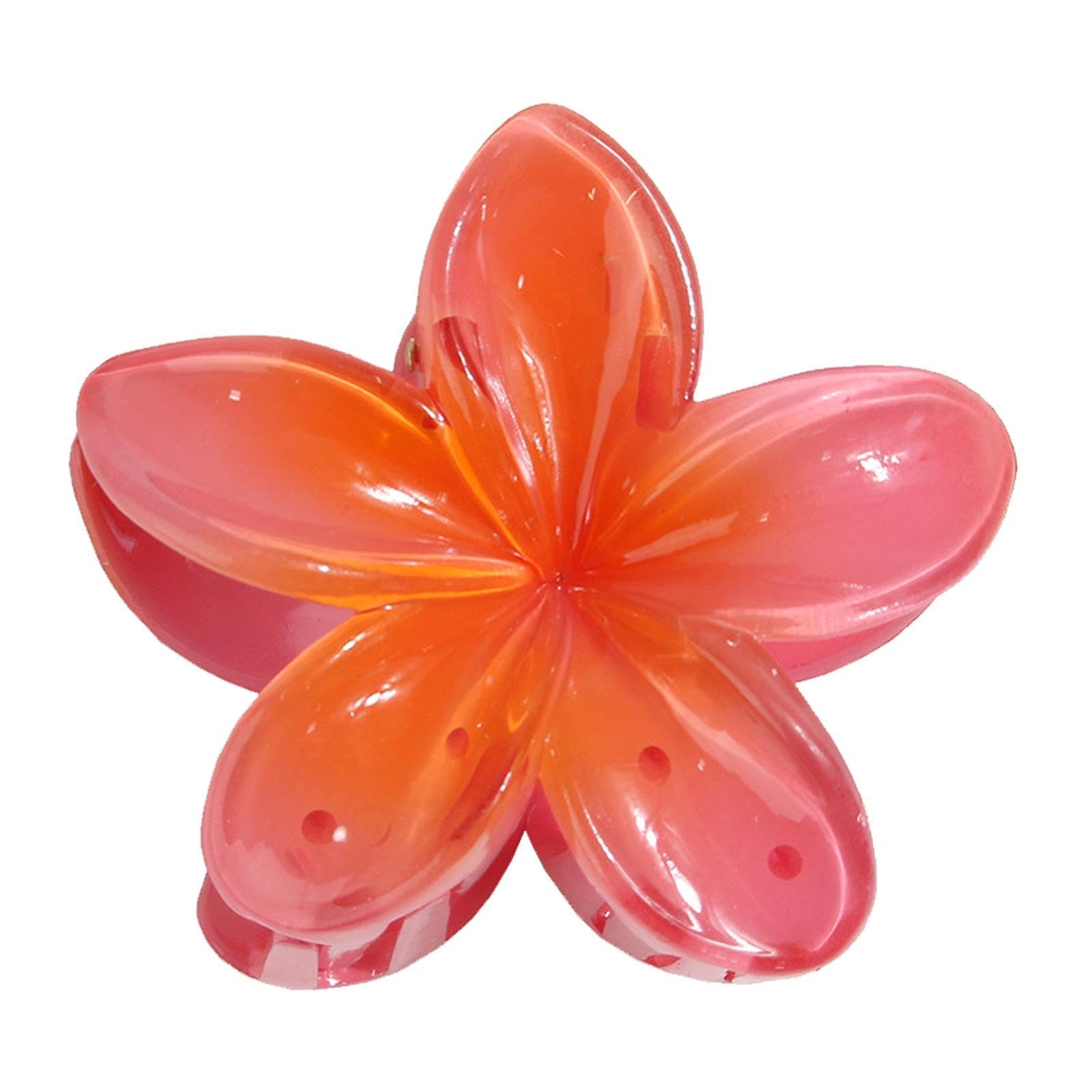 Flower Hair Clips Colorful Hair Claw Clip, Non Slip Flower Claw Clips ...