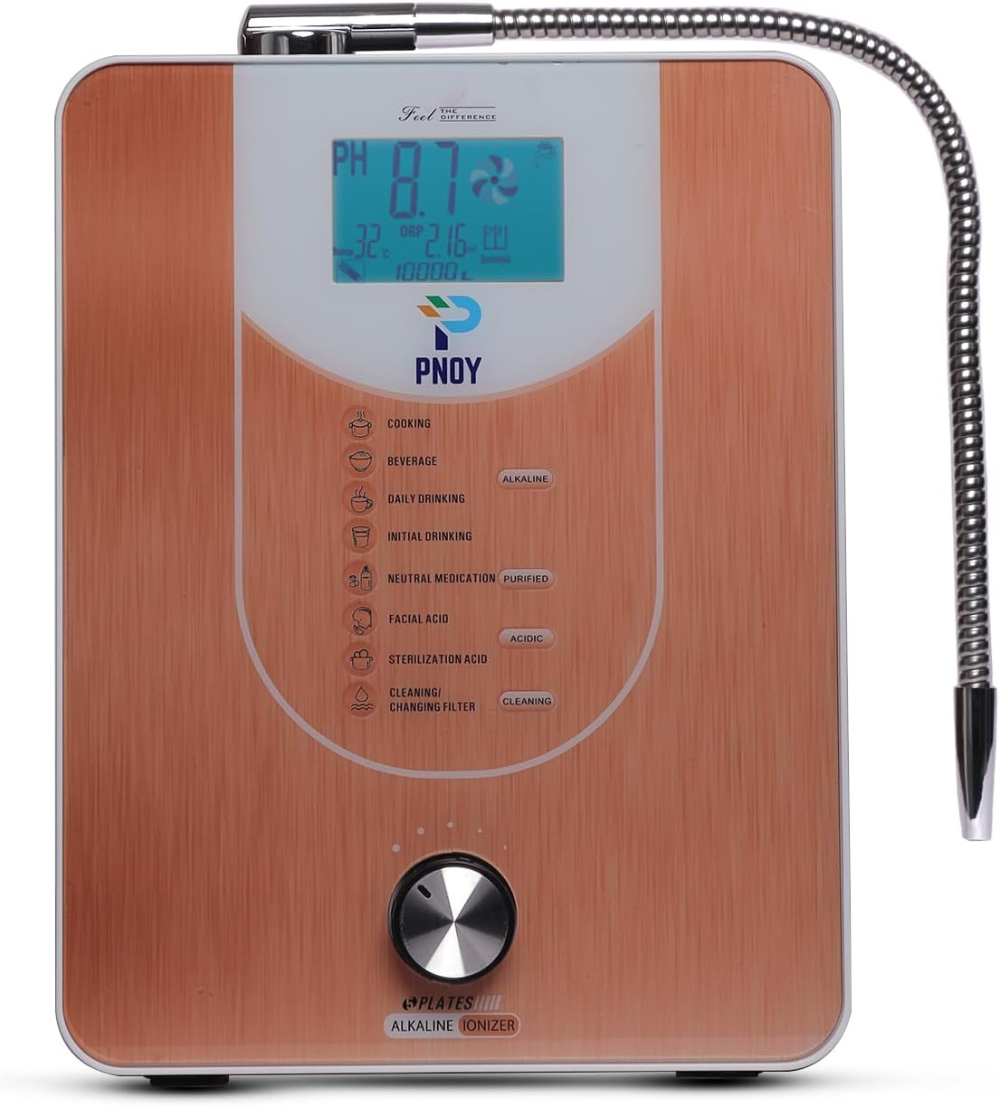 Ionized Classic | PNOY 5 plate Alkaline Water Ionizer Machine | Ionized Water with Titanium and ...