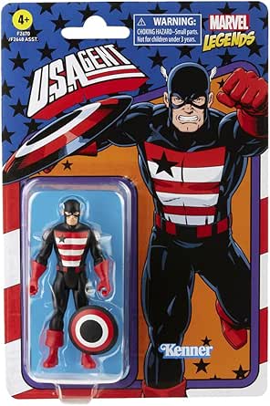 Amazon.co.jp: Marvel Legends RETRO Marvel Comics U.S. Agent #19 3.75 ...