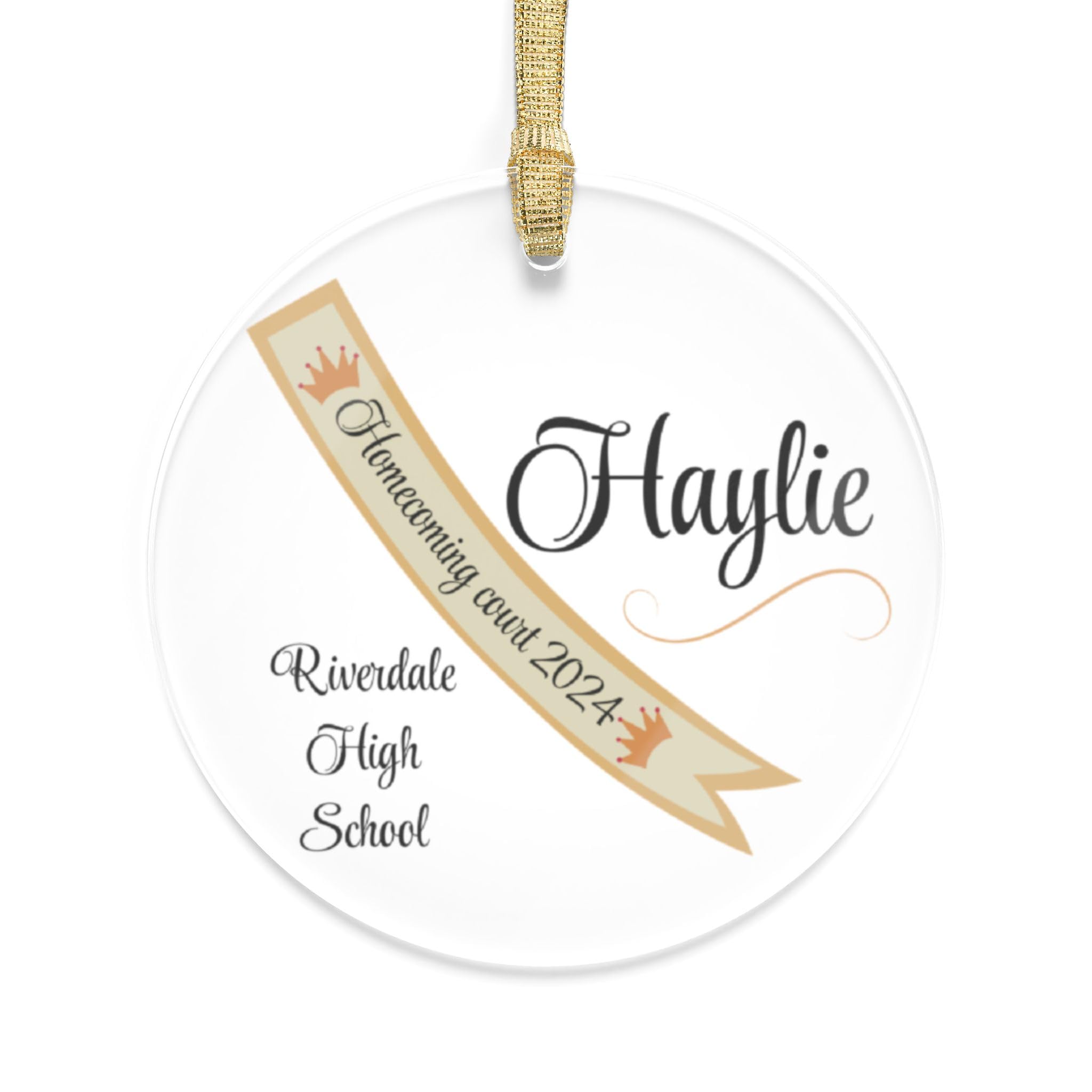 Amazon.com: Homecoming Court Ornament, HOCO, Homecoming Queen, high ...