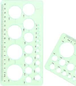 LYHMHAMY Template Circular Ruler, Drafting Tool, Durable, Accurate ...