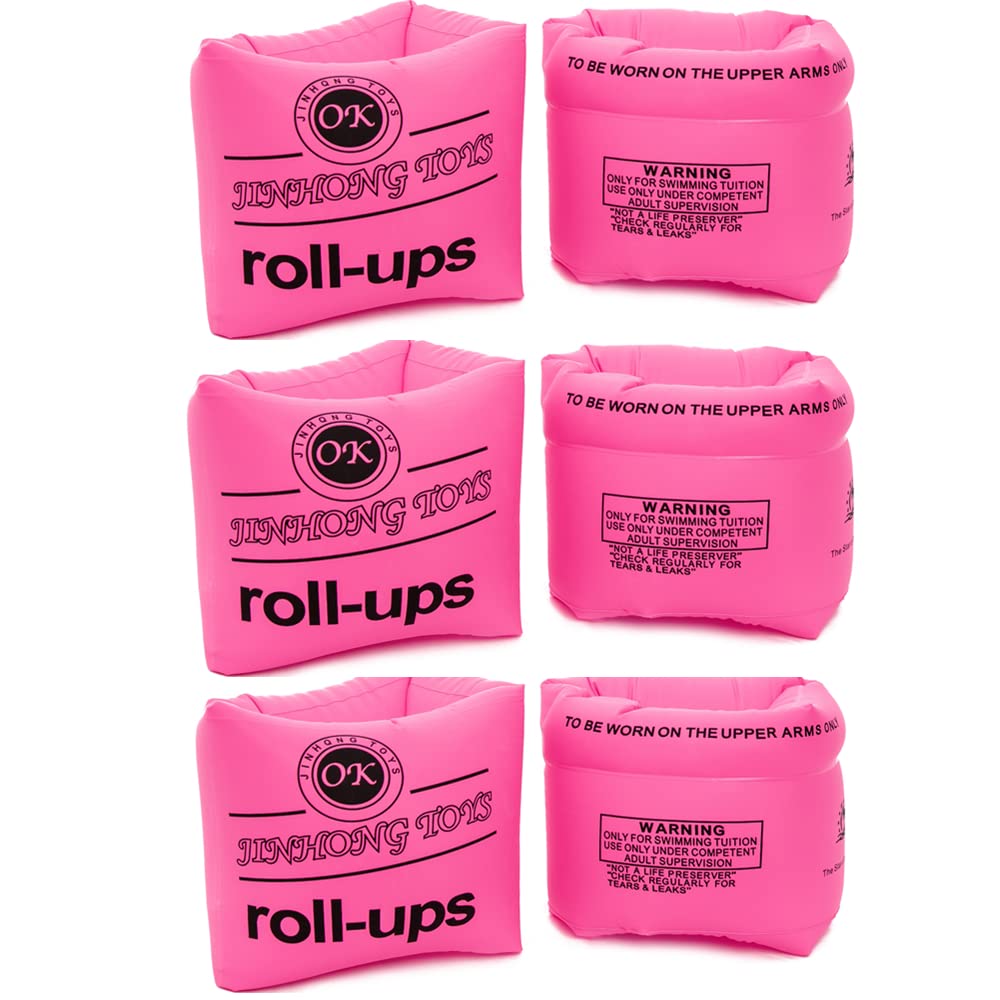 Amazon.com: HOMEGOAL 3 Pairs Floaties Inflatable Swim Arm Bands ...