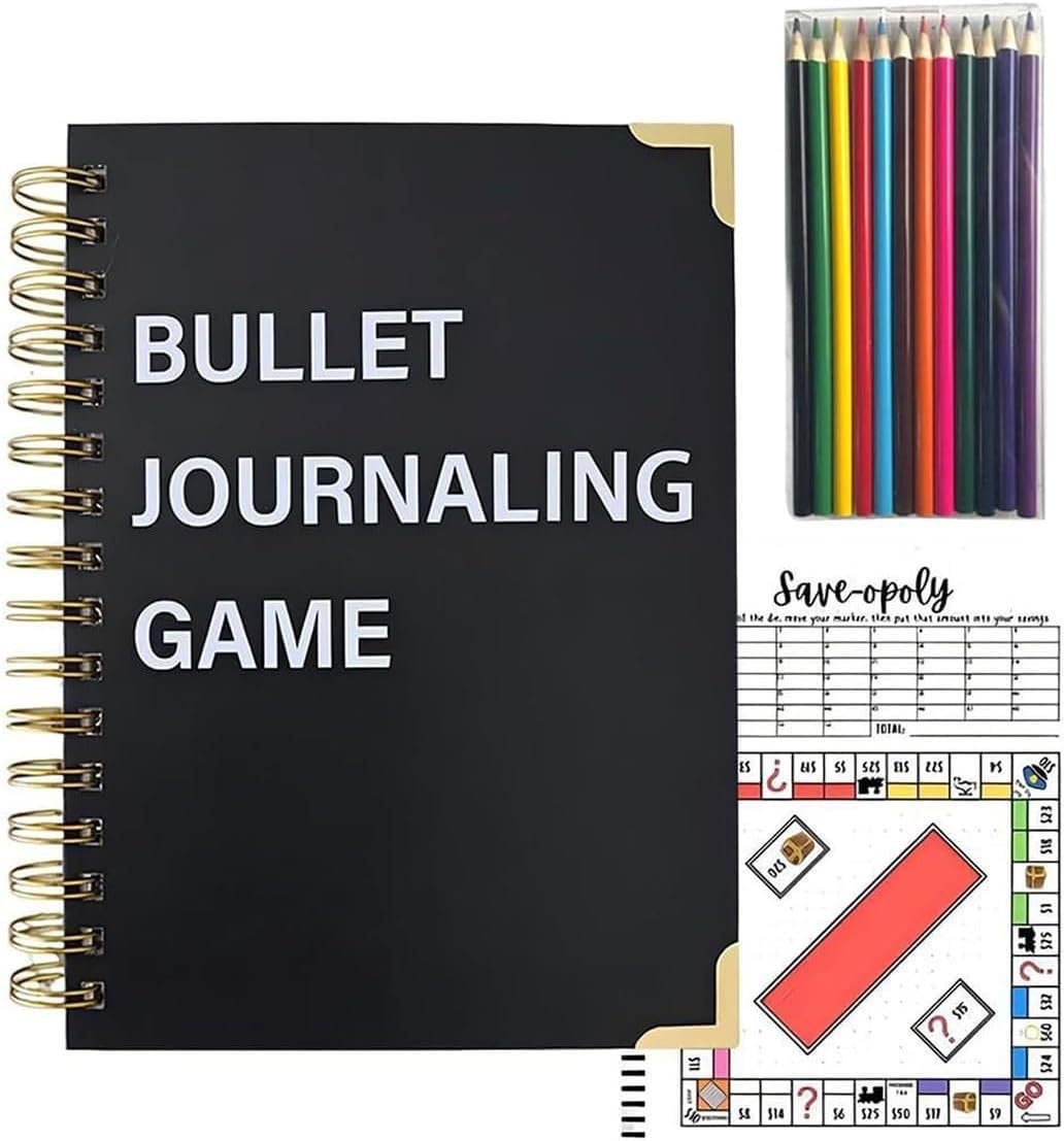 Cherpemal Bullet Dotted Journal Notebook – Pre-Made Bullet Journaling ...