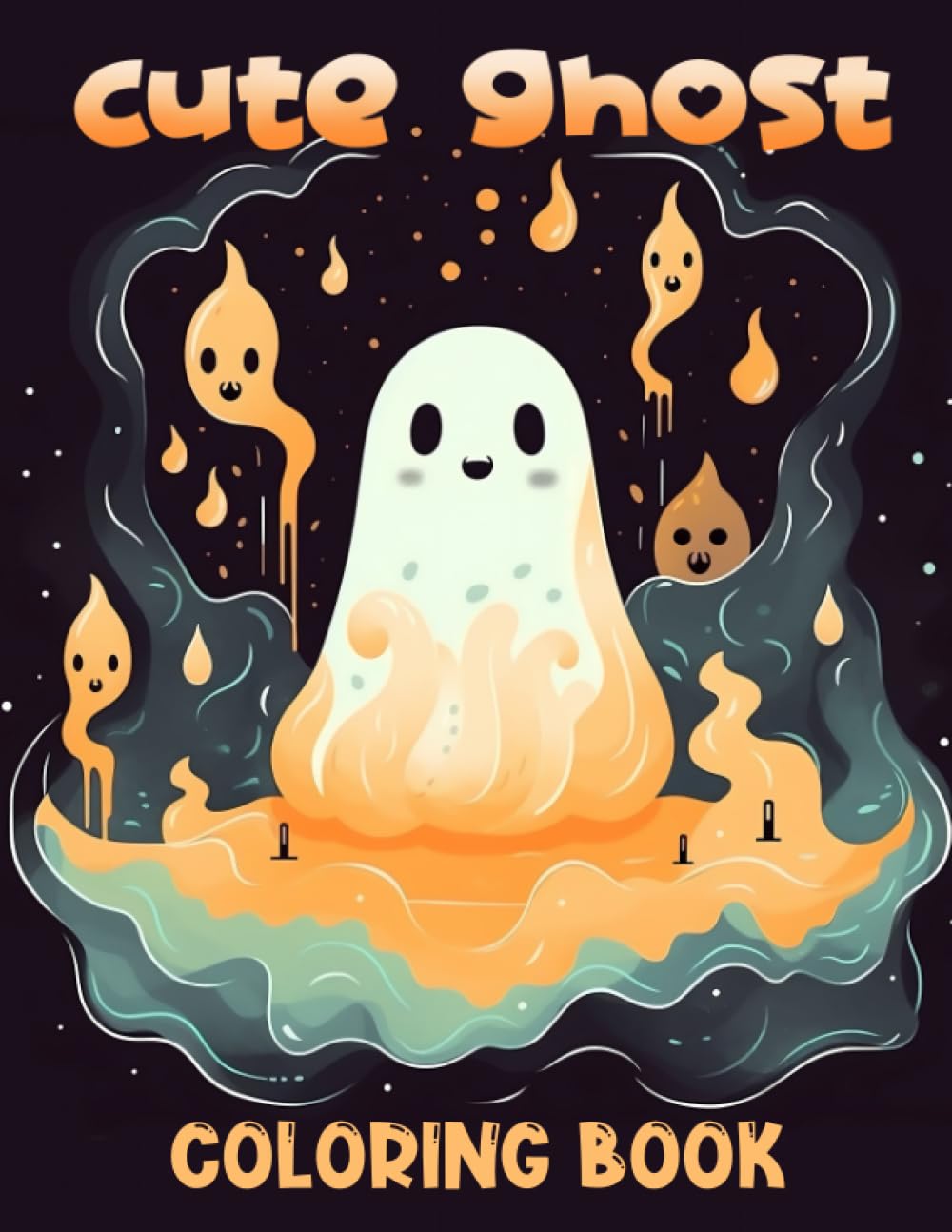 Amazon.com: Cute Ghost Coloring Book: Embark on a Coloring Journey with ...