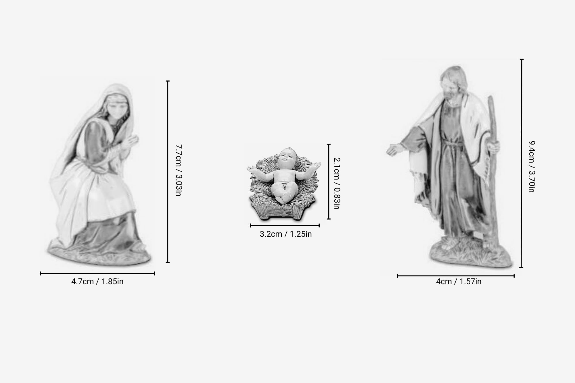 Sheep For Nativity Scene Moranduzzo Kneeling With Of 4 Inch Scale 1 ...