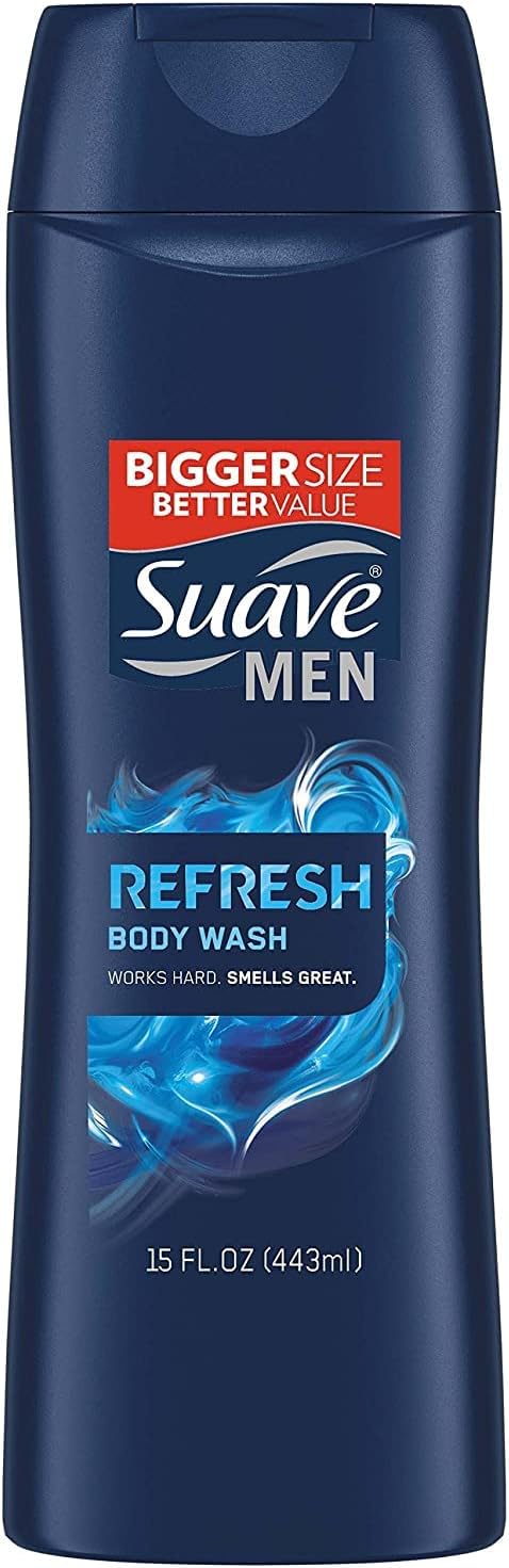 Amazon.com : Suave Men Body Wash, Refreshing, 12 Fl Oz (Pack of 6 ...