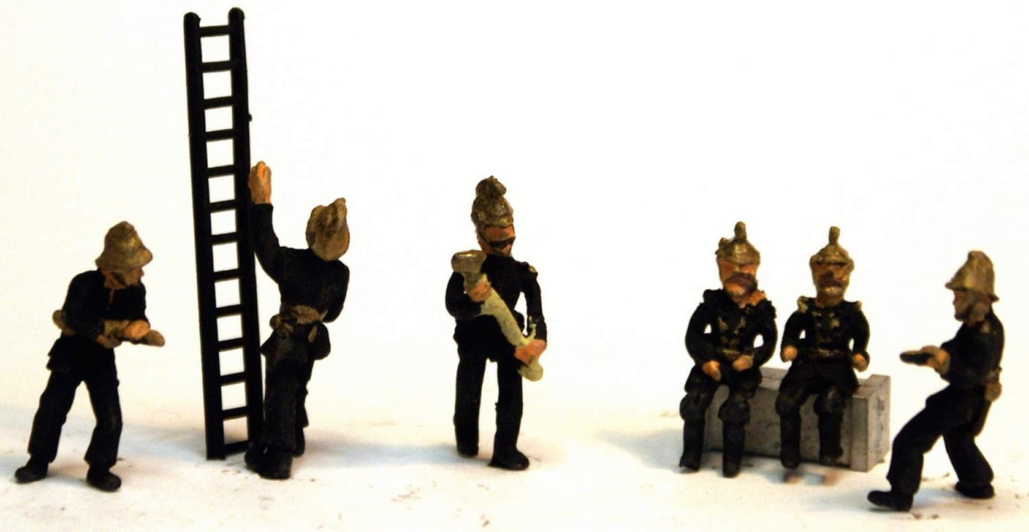 Langley Models 6 Victorian / Edwardian Firemen OO Scale UNPAINTED Kit ...