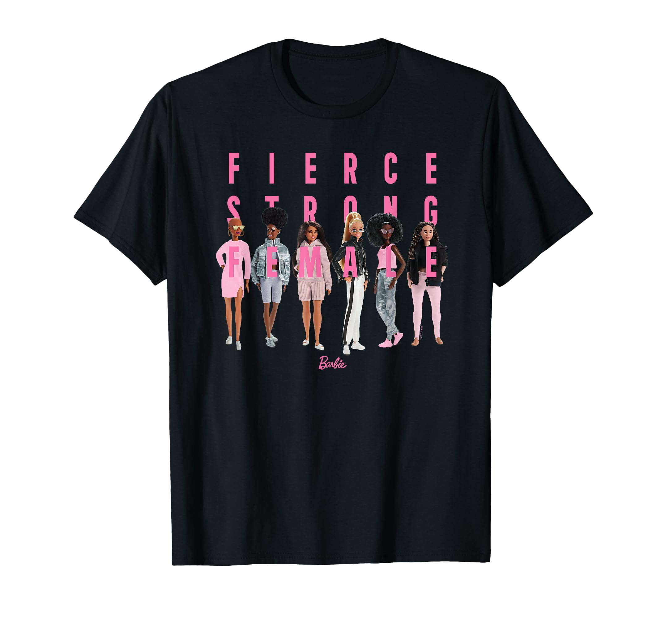 Amazon.com: Barbie - Fierce Strong Female T-Shirt : Clothing, Shoes ...