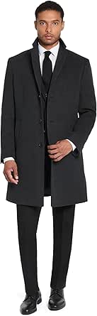 Kenneth Cole Men's Chesterfield Overcoat, Charcoal at Amazon Men’s ...
