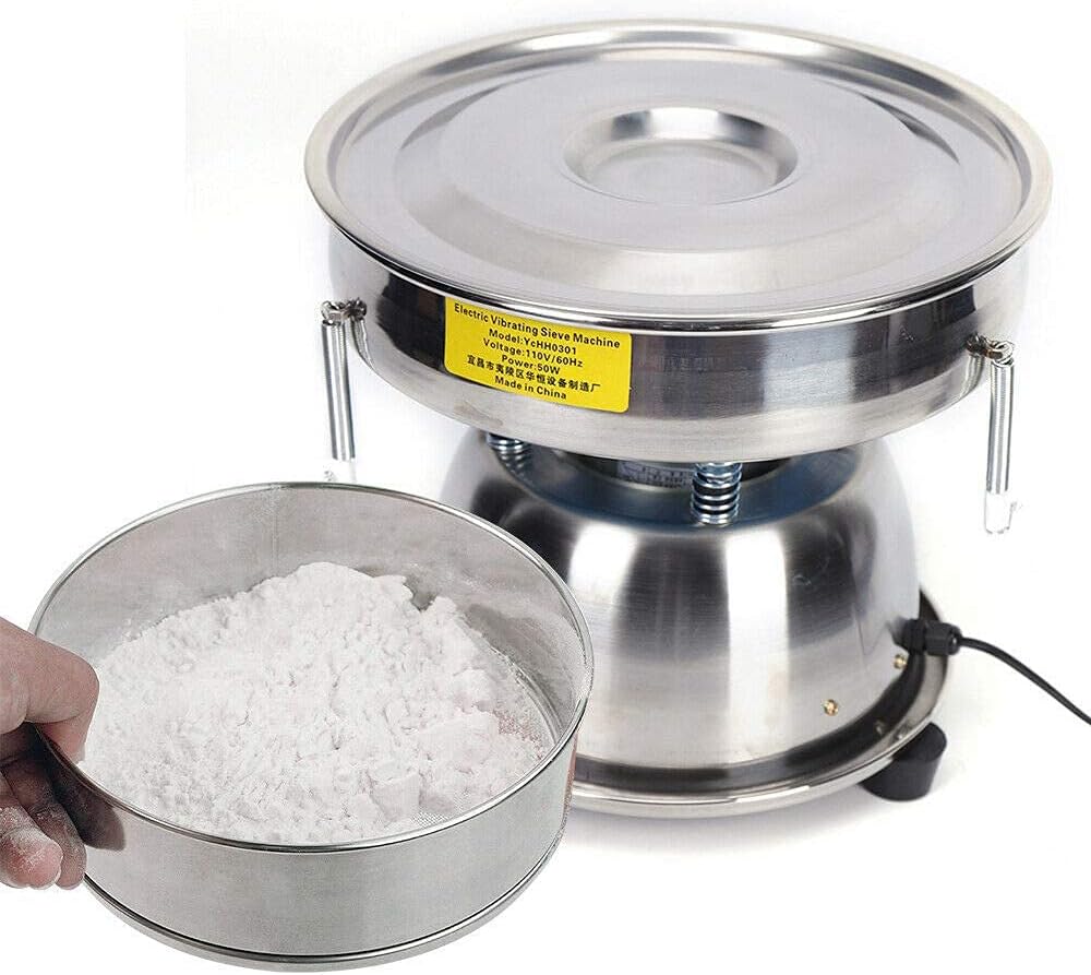 Amazon.com: 110V 50W Small Electric Powder Vibration Sieve 11.8inch Dia ...