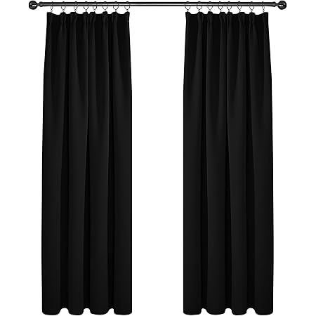 Deconovo Curtains 84 Inch Drop Blackout Curtains Super Soft Window ...