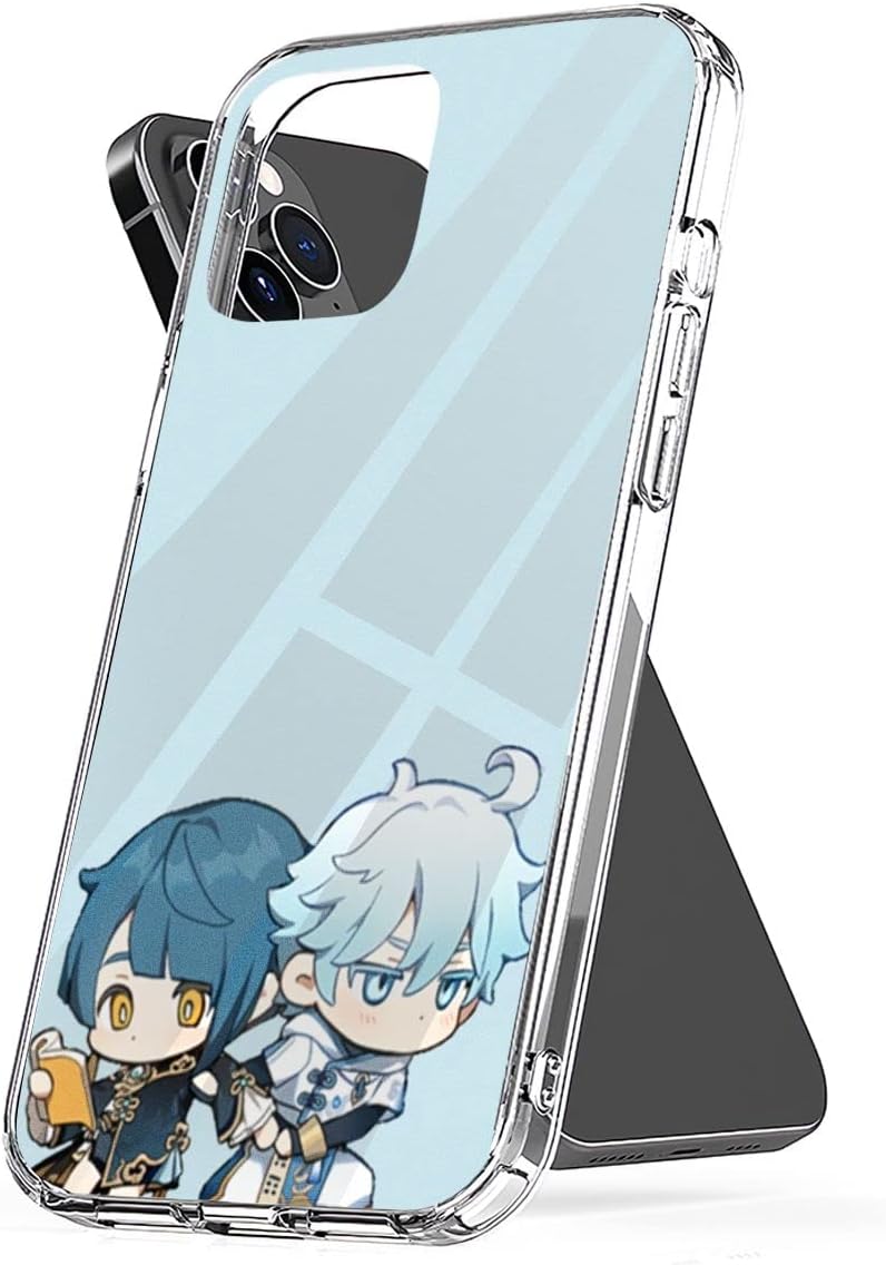 Amazon.com: Phone Case Chibi Aesthetic Xingqiu Shockproof and Cover ...