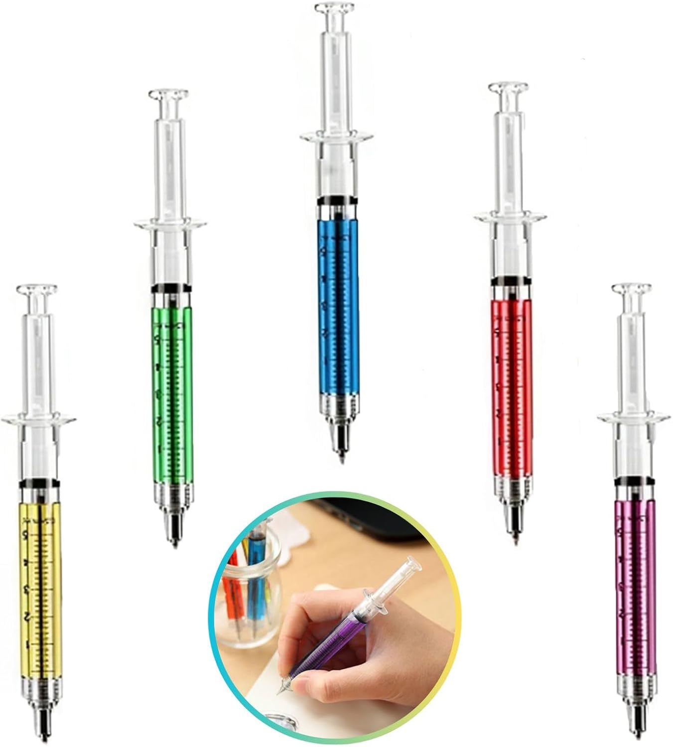 5 Syringe Pens, Novelty Syringe Pens, Novelty Pens For Adults ...