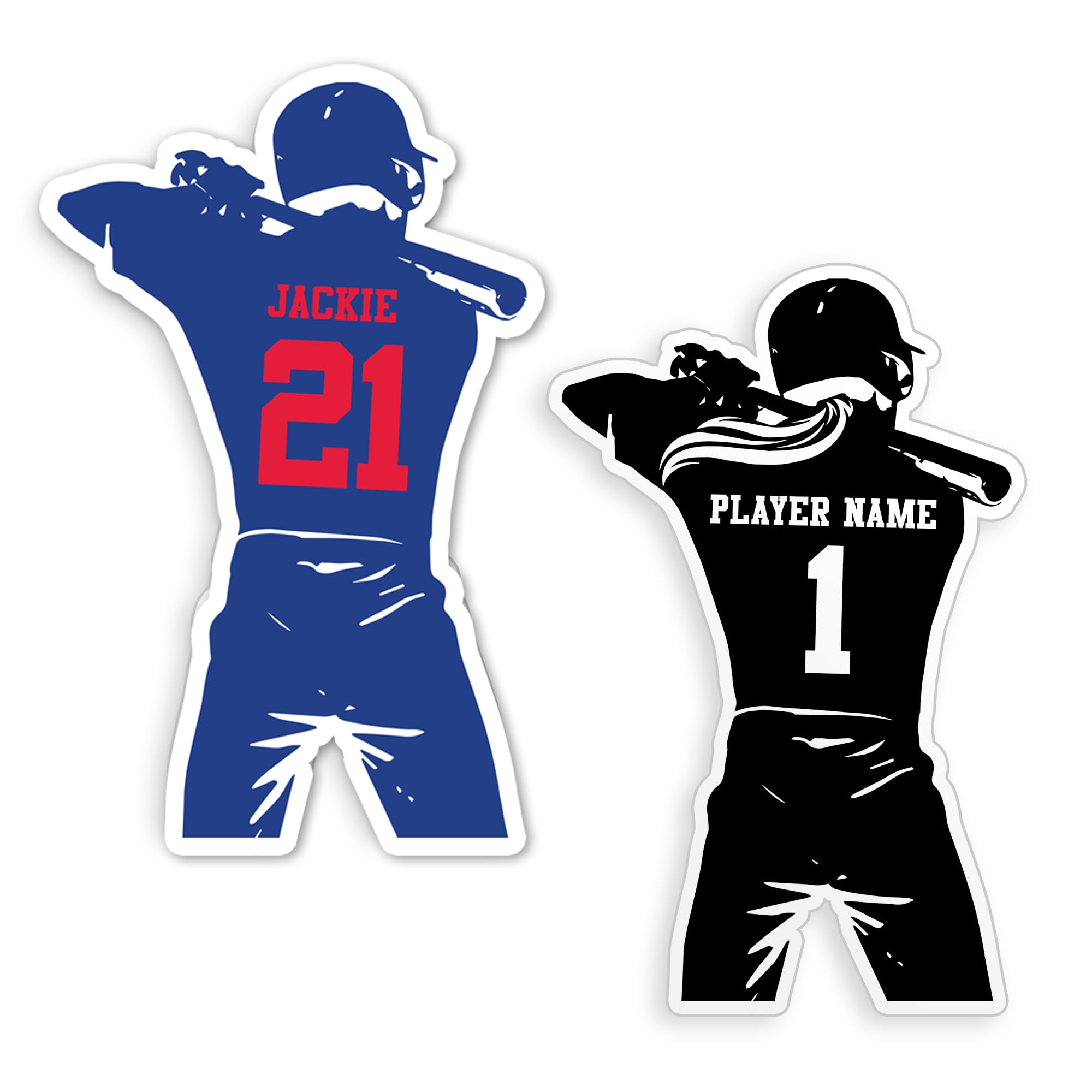 Amazon.com: Personalized Custom Name Baseball Sticker Baseball/Softball ...