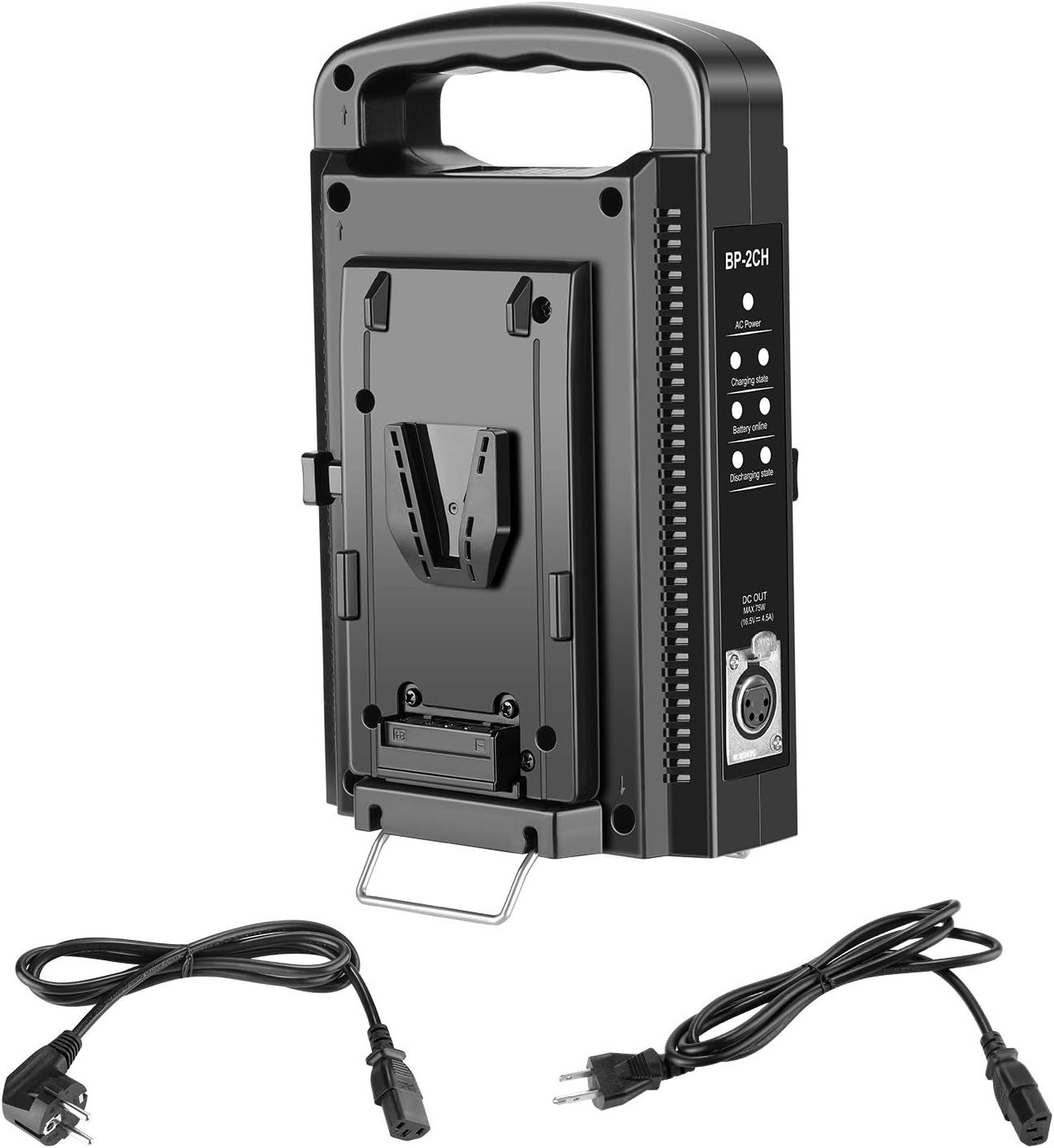 Amazon.com: Neewer V-Mount/V Lock Dual Channel Battery Charger with DC ...