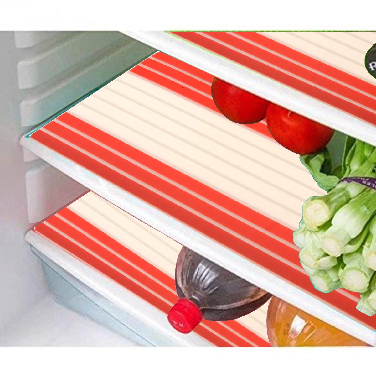 Buy Kuber Industries 3 Piece Self Lining Design PVC Fridge Mat Set - 18 ...