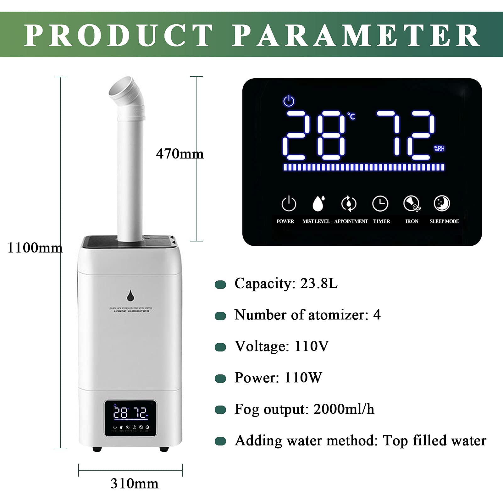 Snapklik.com : Ymjoinmx Industrial Commercial Humidifiers Whole House ...