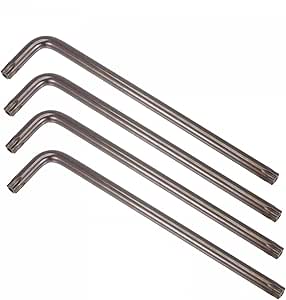 Amazon | uxcell T55レンチ 星鍵ビットレンチ L状 振動抵抗 S2スチール製 長アーム長さ240 mm 4本入 | 六角棒レンチ