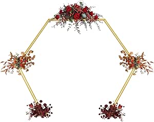 Amazon.com: RimTgCaYY Wedding Background Bracket, Round, Gold Ring ...