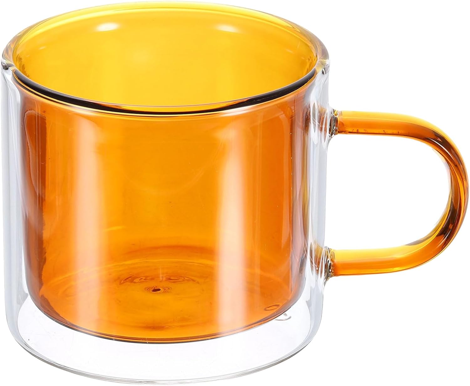 Amazon.com | uxcell 8.4 oz Double Wall Glass Coffee Mugs, Glass Tea Cup ...
