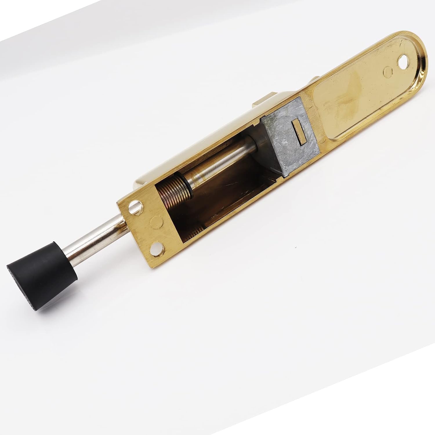 Kickdown Door Stop 2-Pack Easy Step Door Stopper Spring Loaded ...