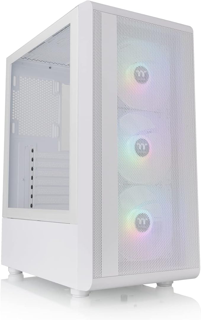 Thermaltake S200 Mesh ARGB Tempered Glass Mid Tower Case Snow Edition ...