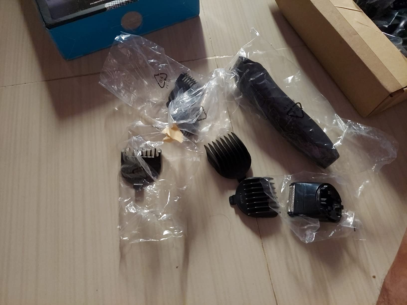 Ambrane Cord-Cordless Trimmer Kit for Men, 60 Mins Runtime, 18 Length ...