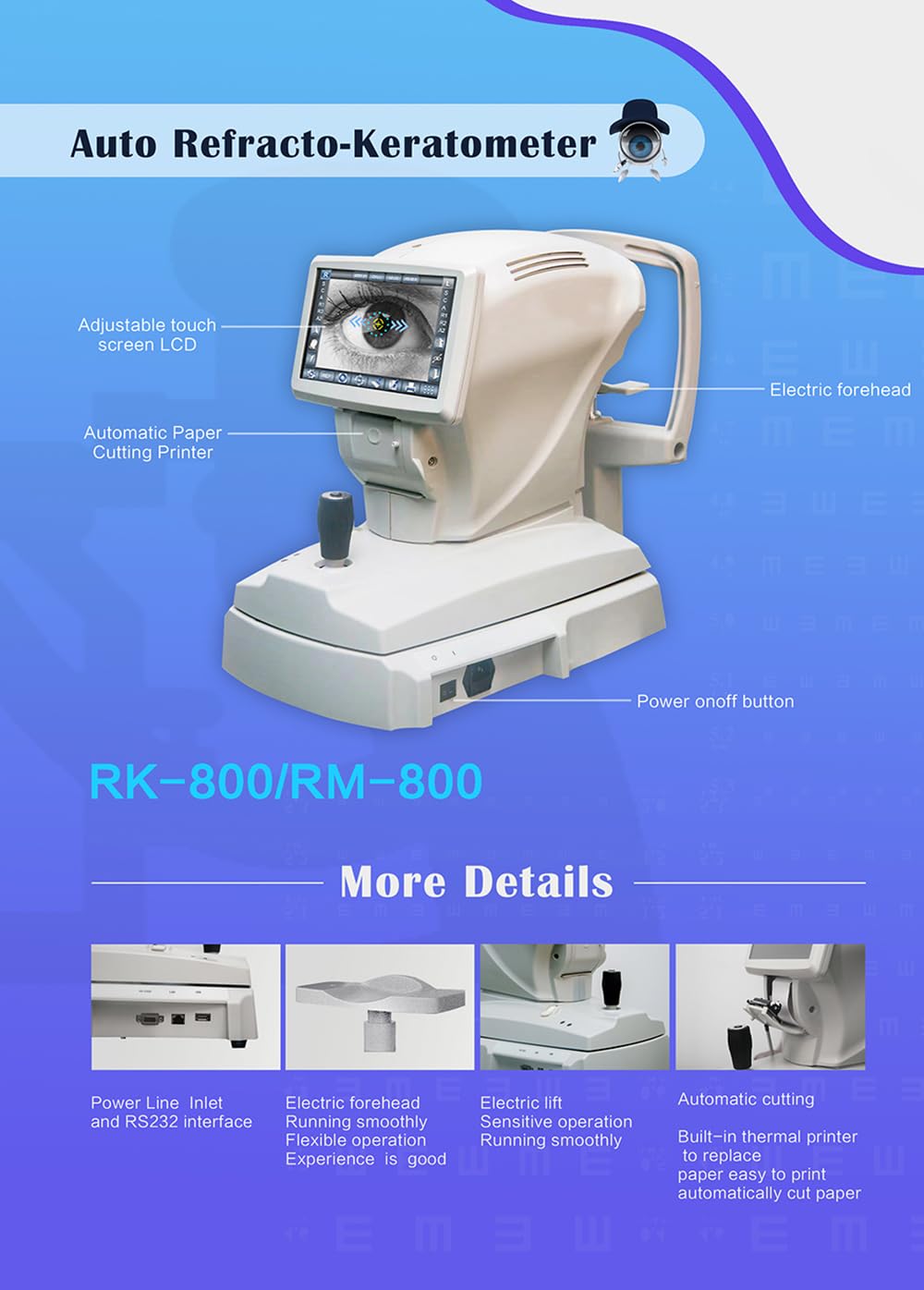 Auto Refractometer with Keratometer Optical Op tometry Machine ...