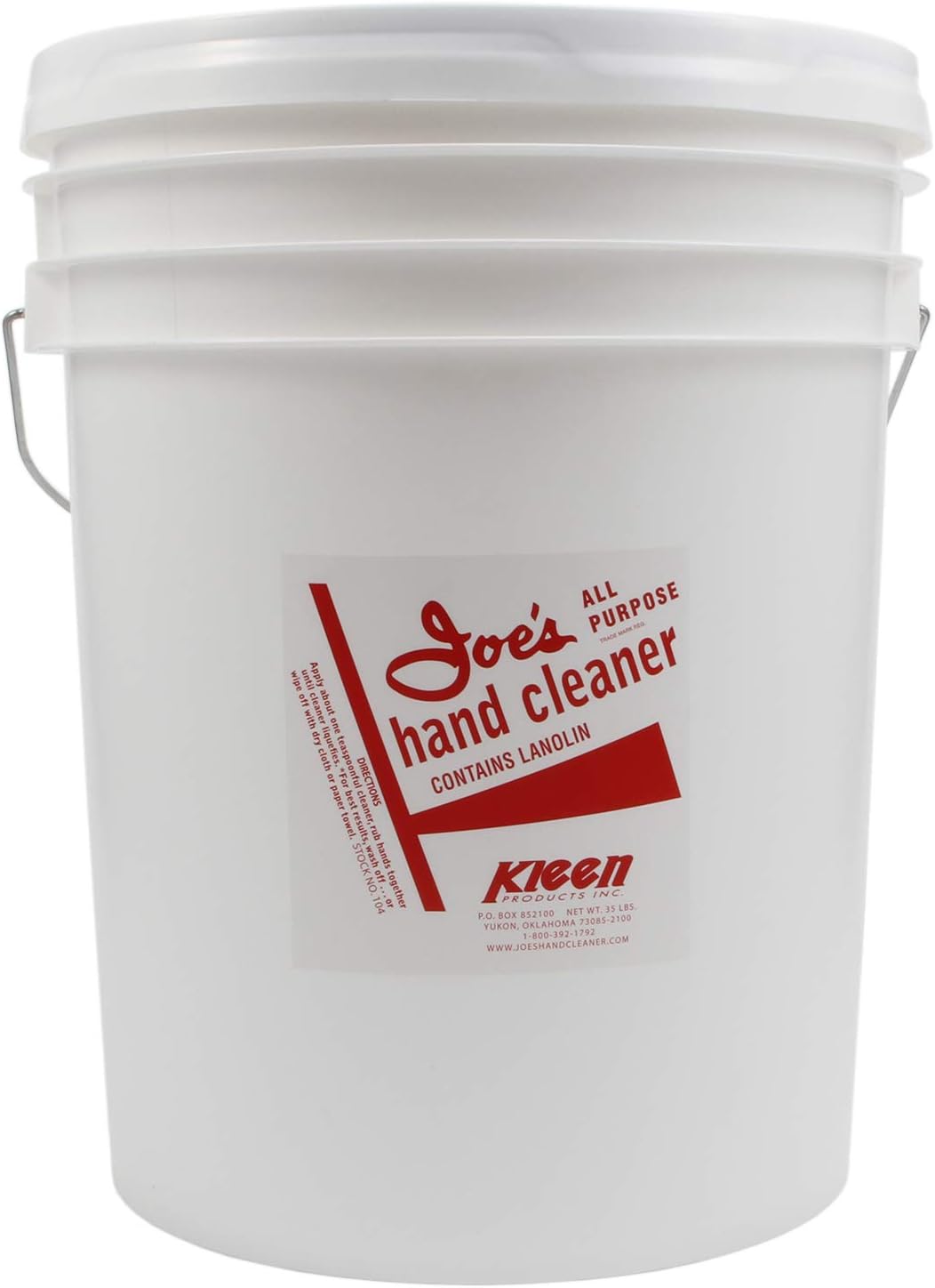 Amazon.com: JOE'S HAND CLEANER 5Gal.Plastic Pail Hand Cleaner : Beauty ...