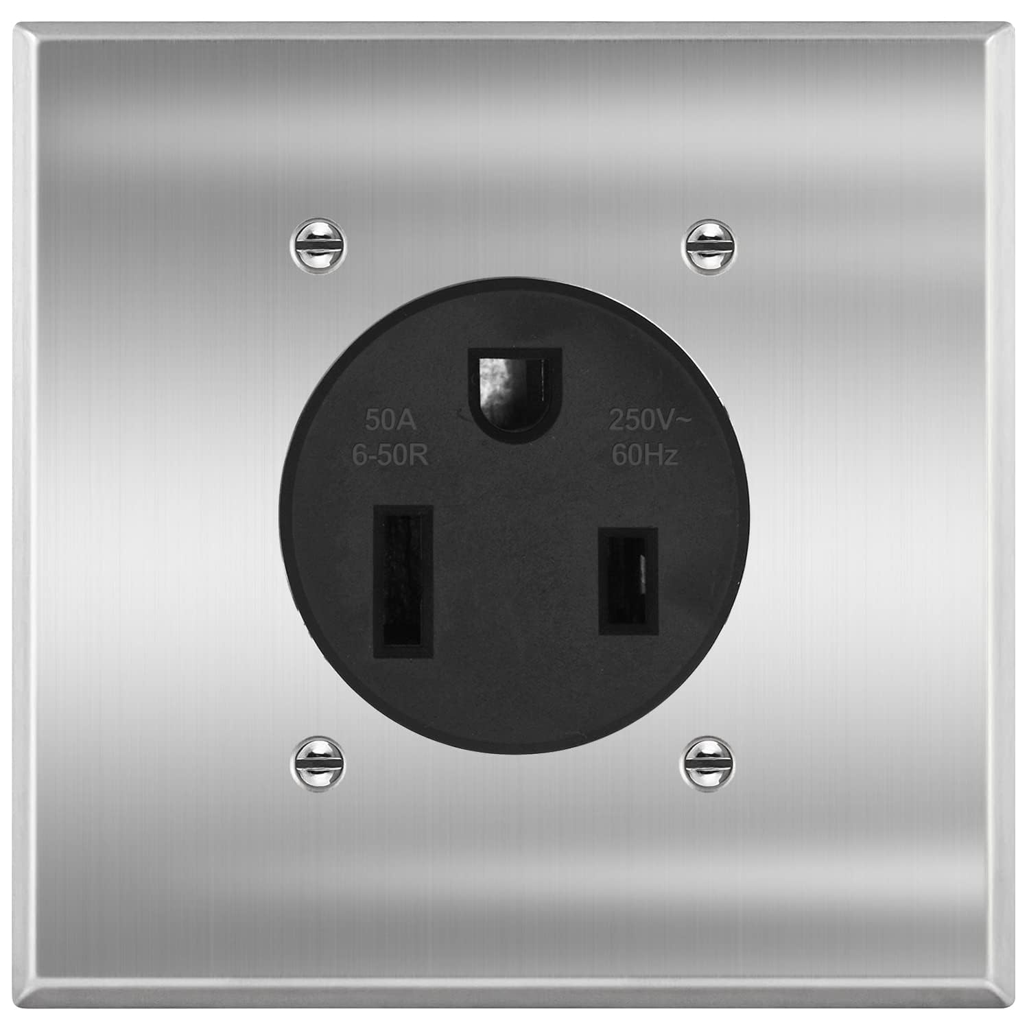 Snapklik.com : 50 Amp 250V NEMA 6-50R Power Outlet, Heavy-Duty 50A ...