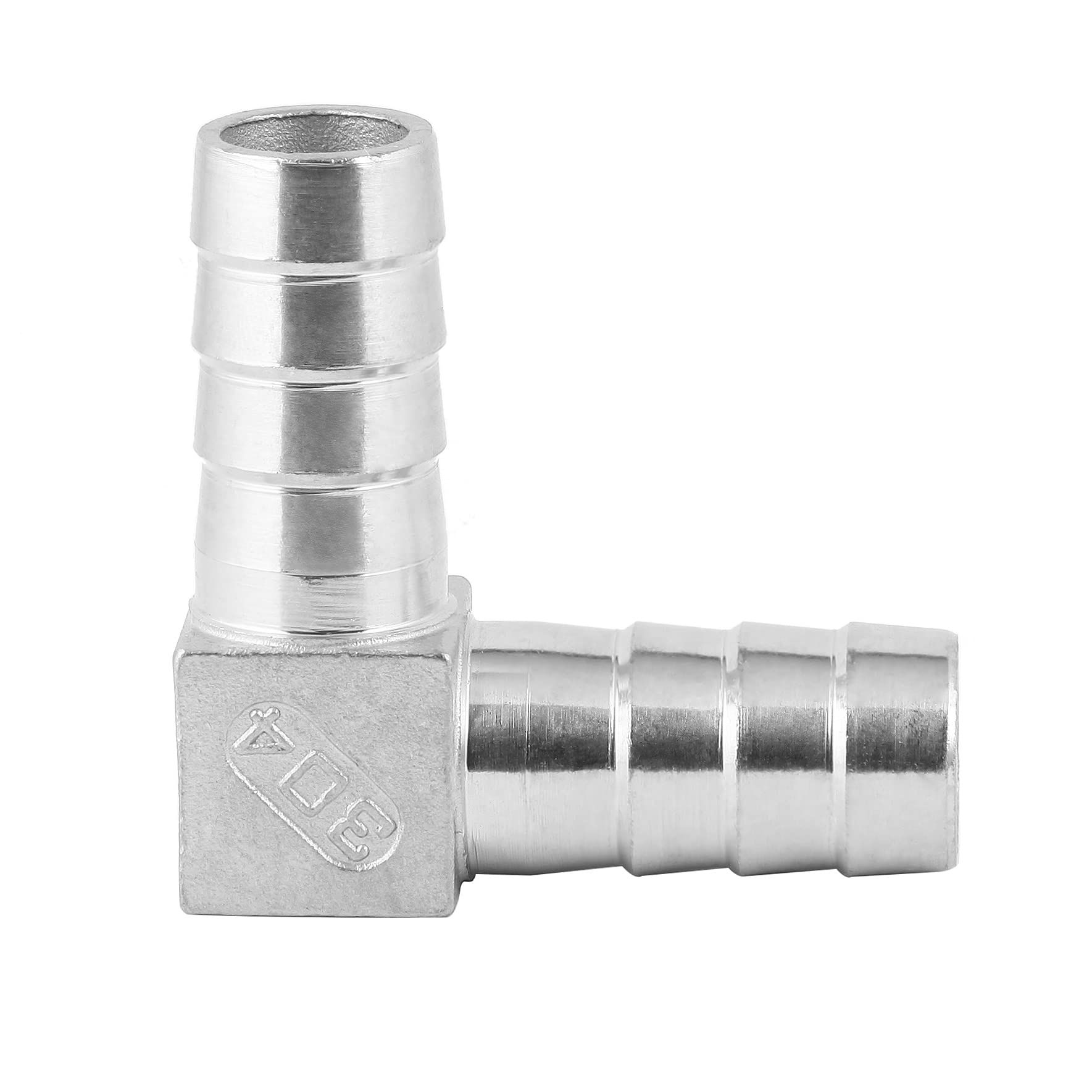 Snapklik.com : Stainless Steel 3/4" Hose Barb Elbow 90 Degree L Right ...