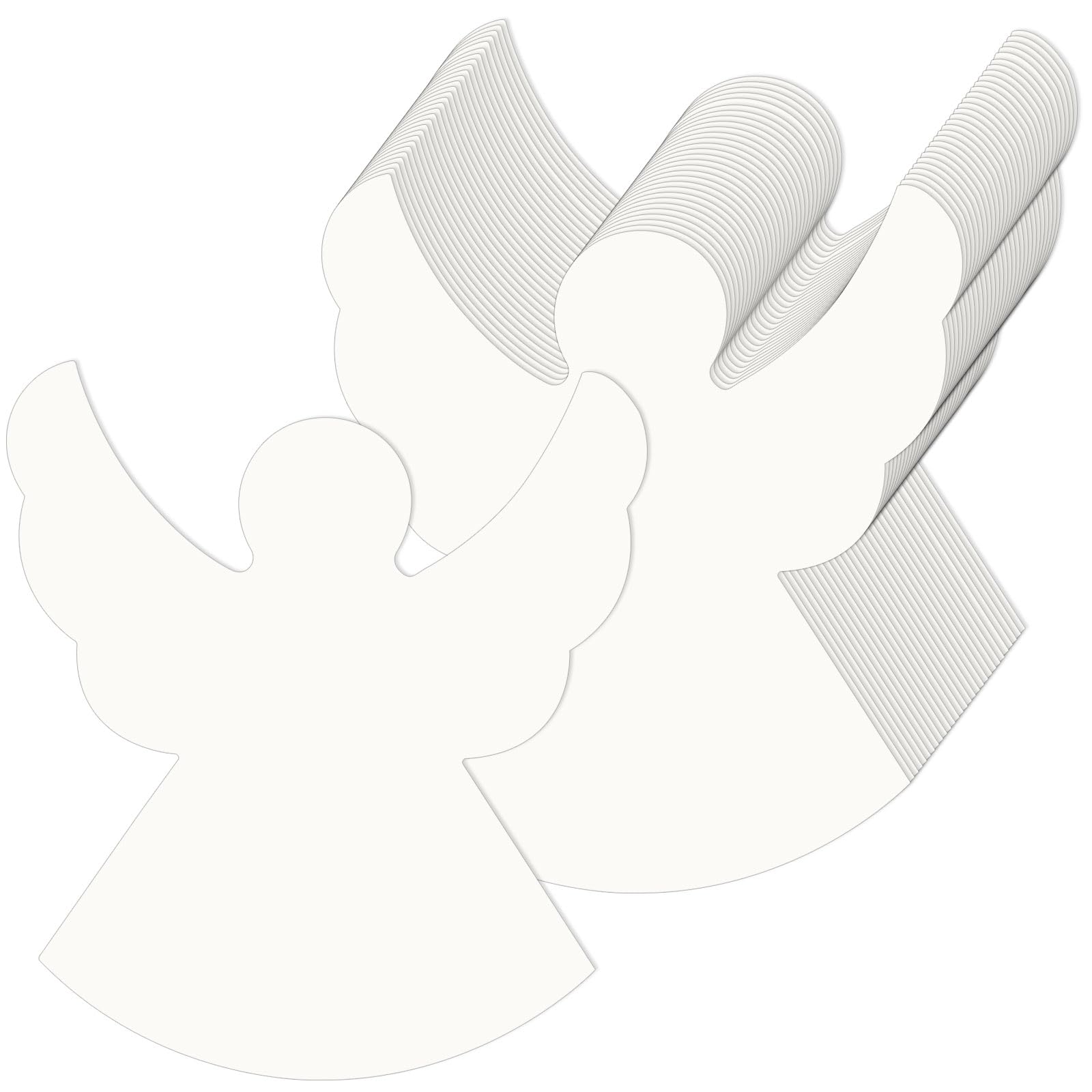 Amazon.com: 360 Pcs Angel Cutouts Paper Angel Shapes White Christmas ...