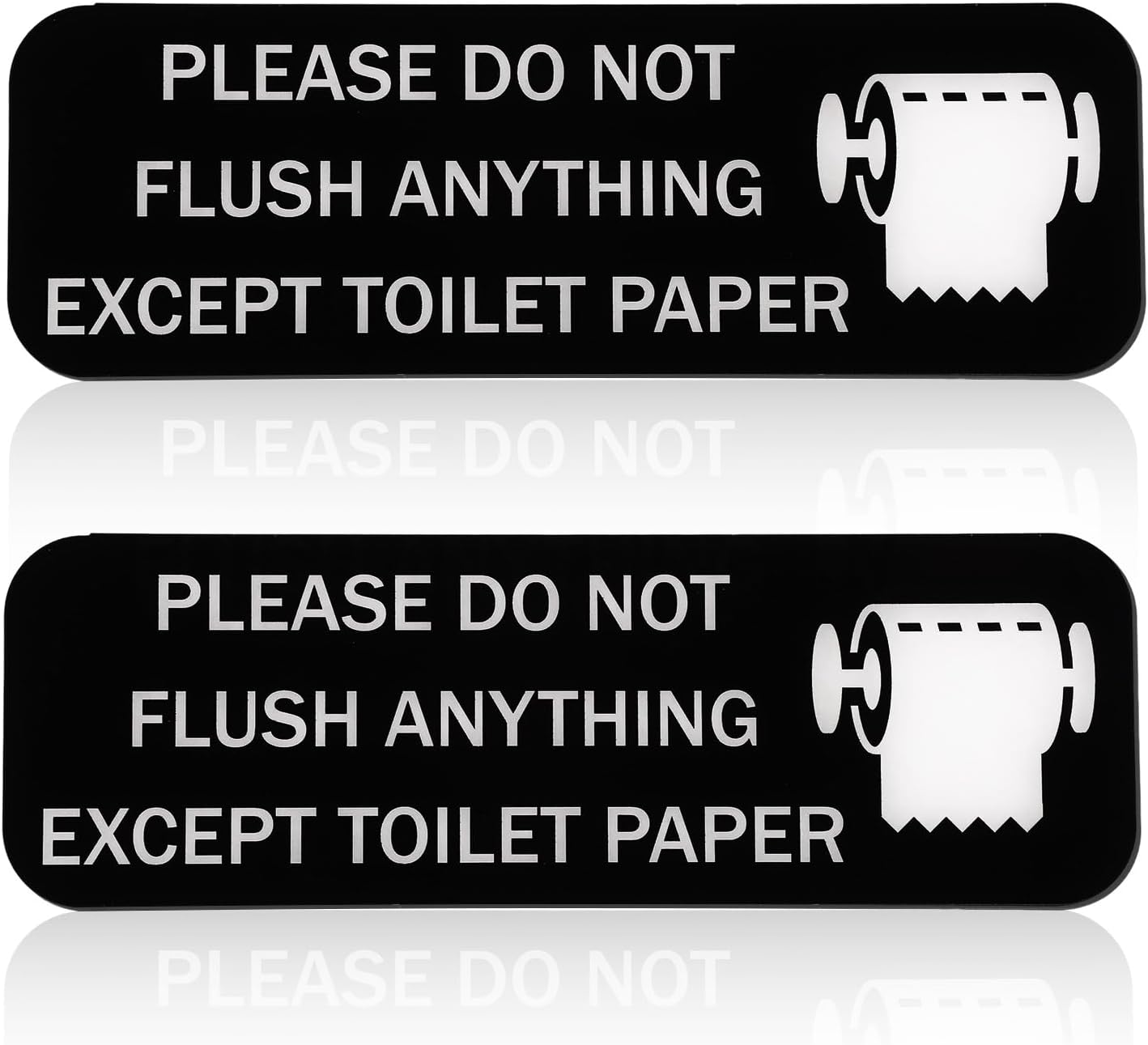 7 x 5 inches Please Do Not Flush Anything Except Toilet Paper Sign ...