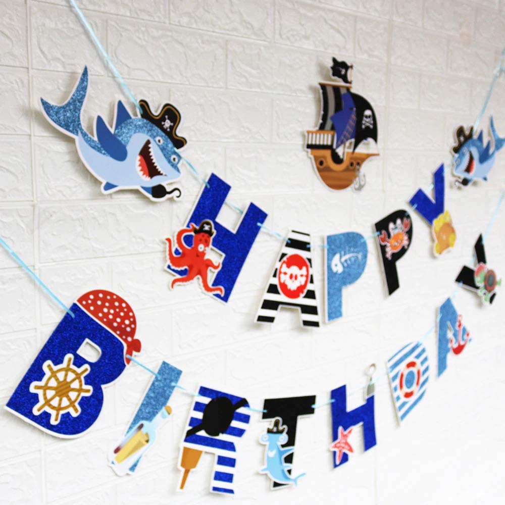 Buy My Party Suppliers Pirate Happy Birthday Banner Pirate Banner ...