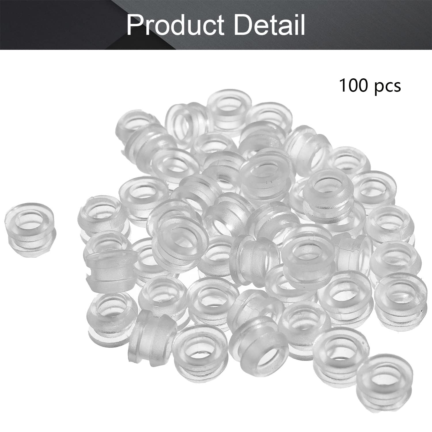 Snapklik.com : Rubber Grommet 100Pcs 6mm Inner Dia Oil Resistant ...