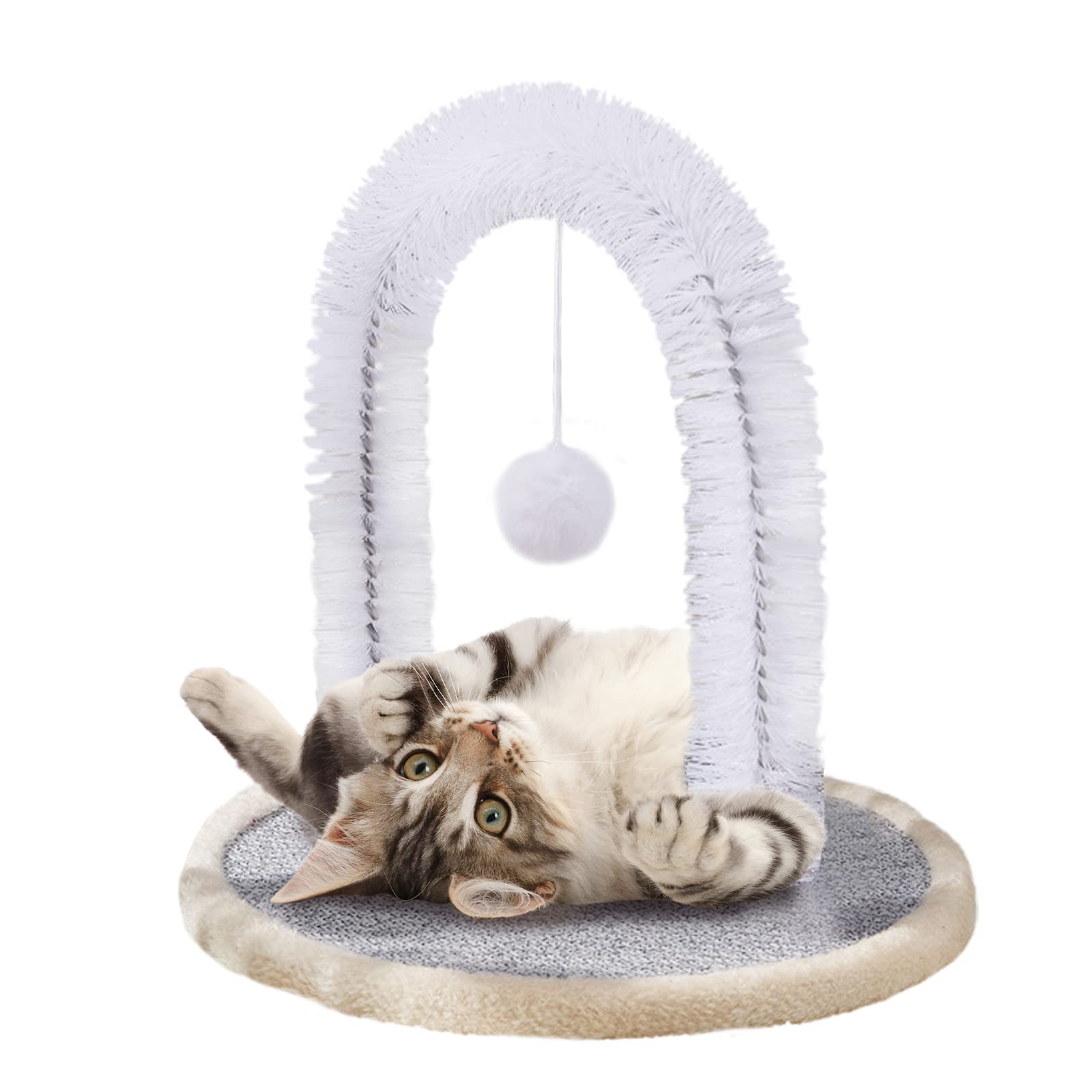 Amazon.com: Cat Arch Self Groomer Massager, Pet Back Grooming and ...