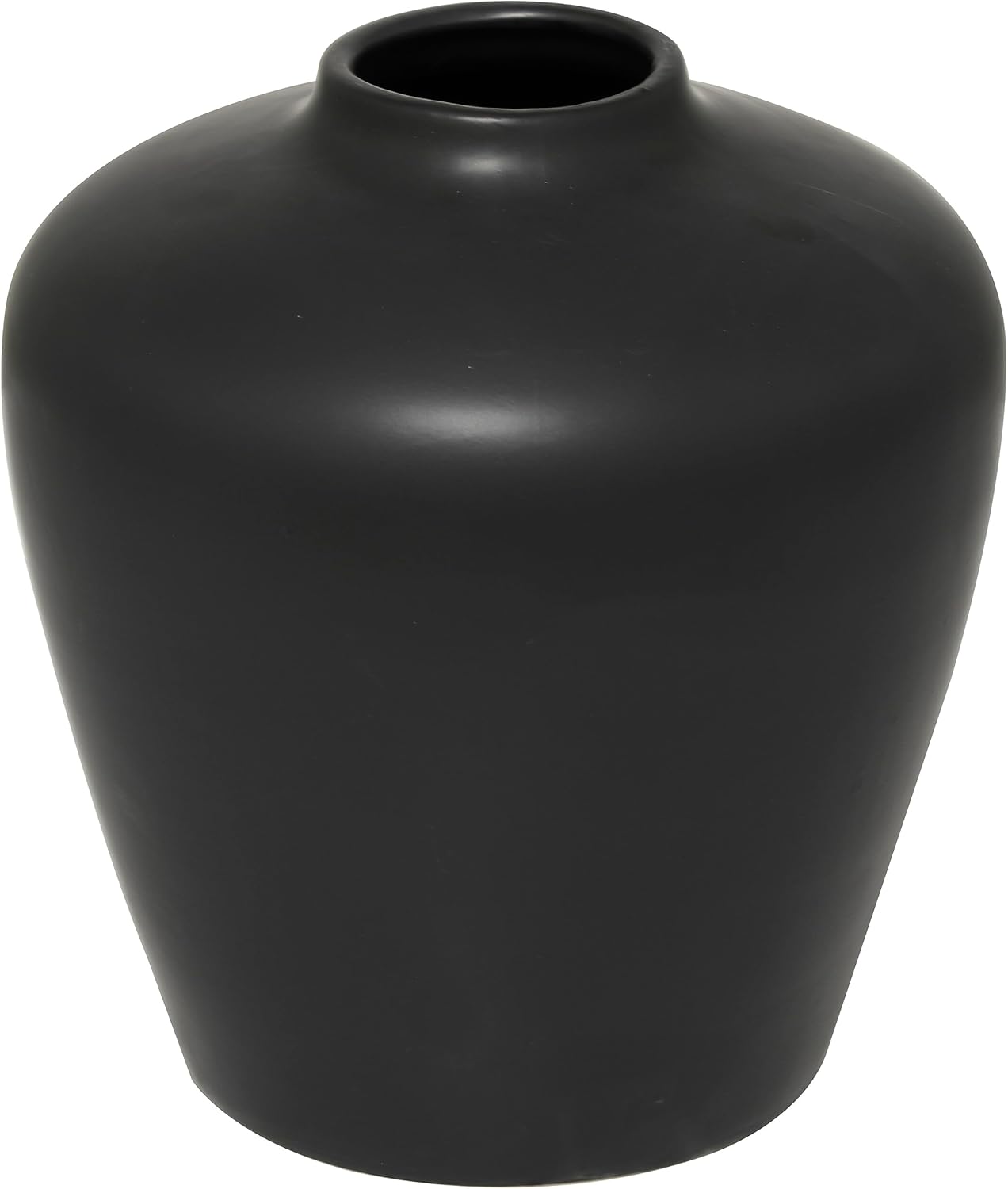 Amazon.com: Deco 79 Ceramic Matte Vase, 13" x 13" x 14", Black : Home ...