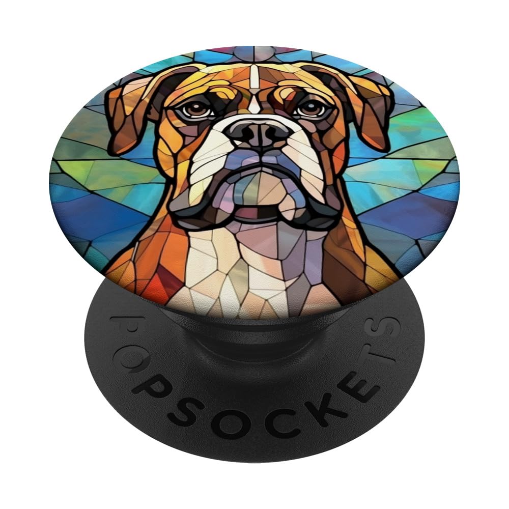 Stained Glass Boxer Dog Made This Wooden Boxer Art For A Sweet Boy Who
