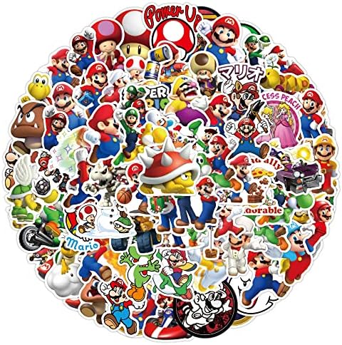 Amazon.com: 52PC Cute Cartoon Stickers Vinyl Waterproof Decals Party ...