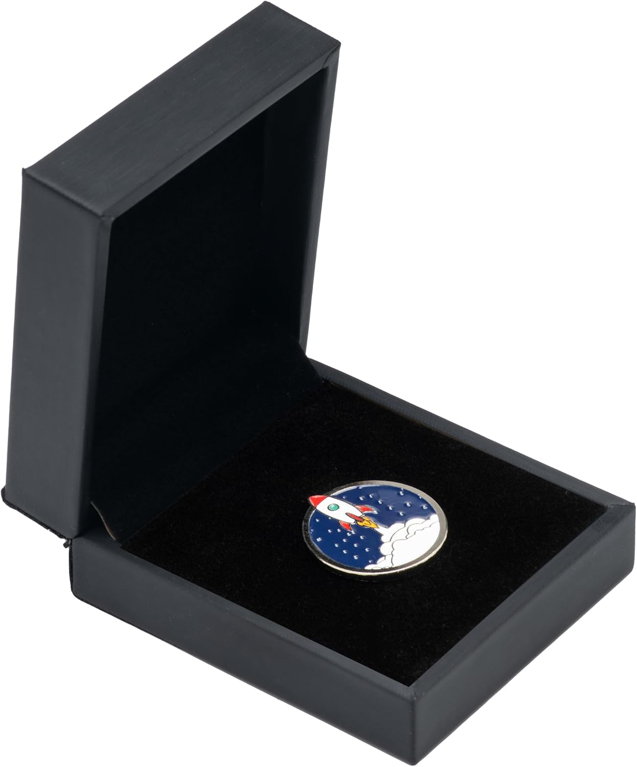 Amazon.com: COWFEX Small Single PU Pin Display Box Case for Gift Badges ...